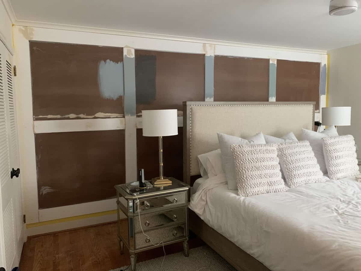 Easy DIY Large Grid Accent Wall Makeover Tutorial - Build a Cozy Home